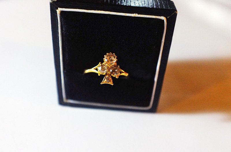 Club Ring, Old Mine Cut Diamond Ring, Antique Peranakan Jewellery | Gem ...