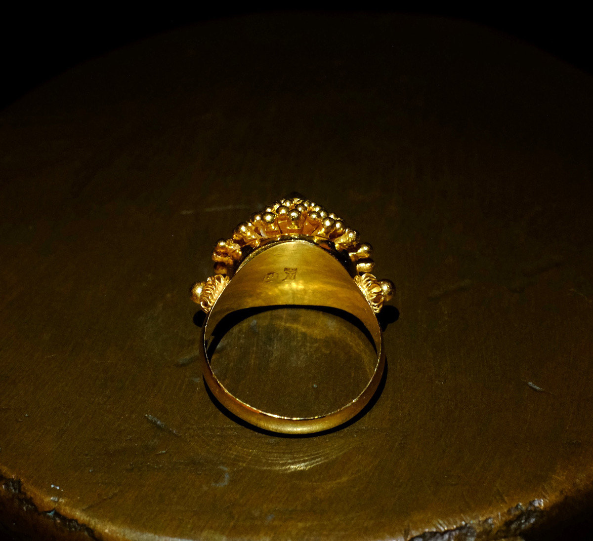 22k Antique Sun Ring Sputnik Atomic | Gem Gardener