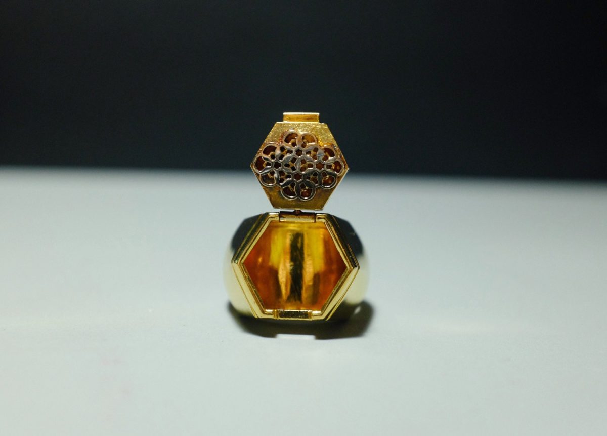 18k Bee Poison Ring Men Signet | Gem Gardener