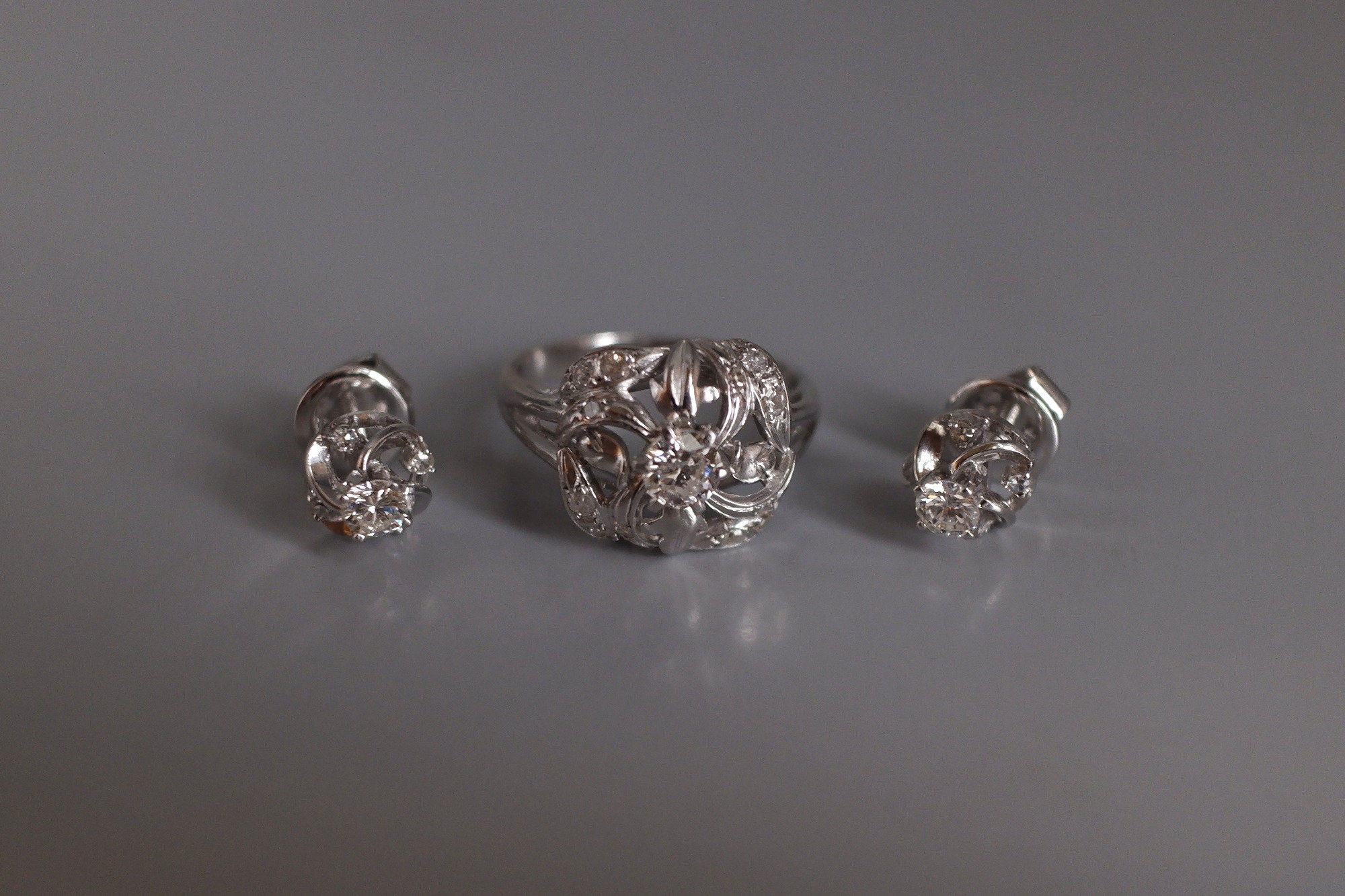 Antique Chinese Diamond Ring Art Nouveau 18k | Gem Gardener