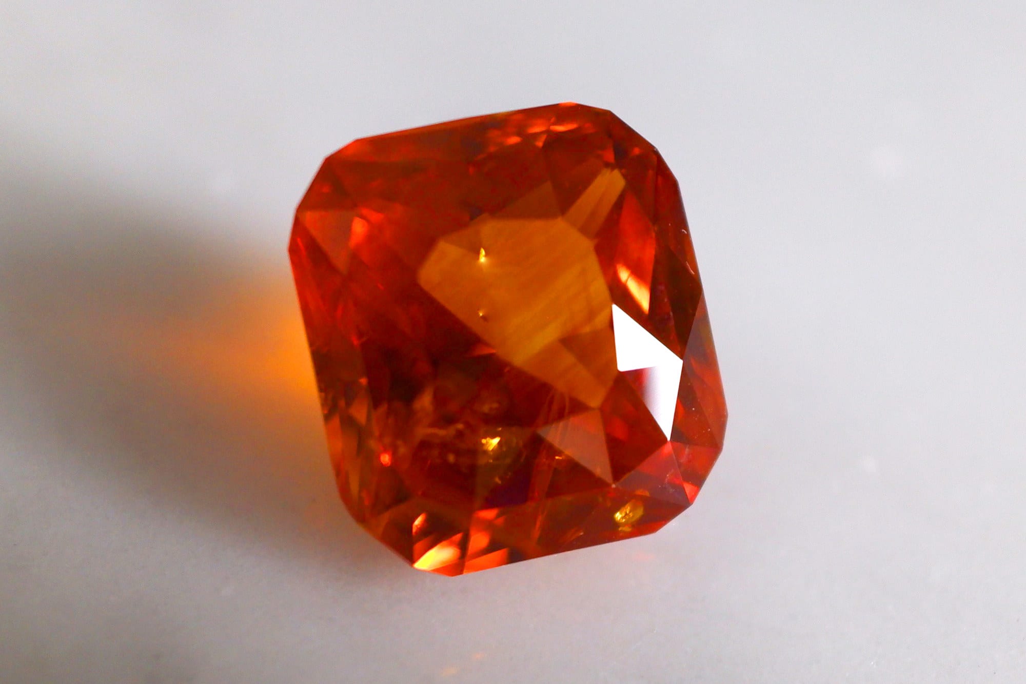 33ct Natural Orange Sapphire Gem | Gem Gardener