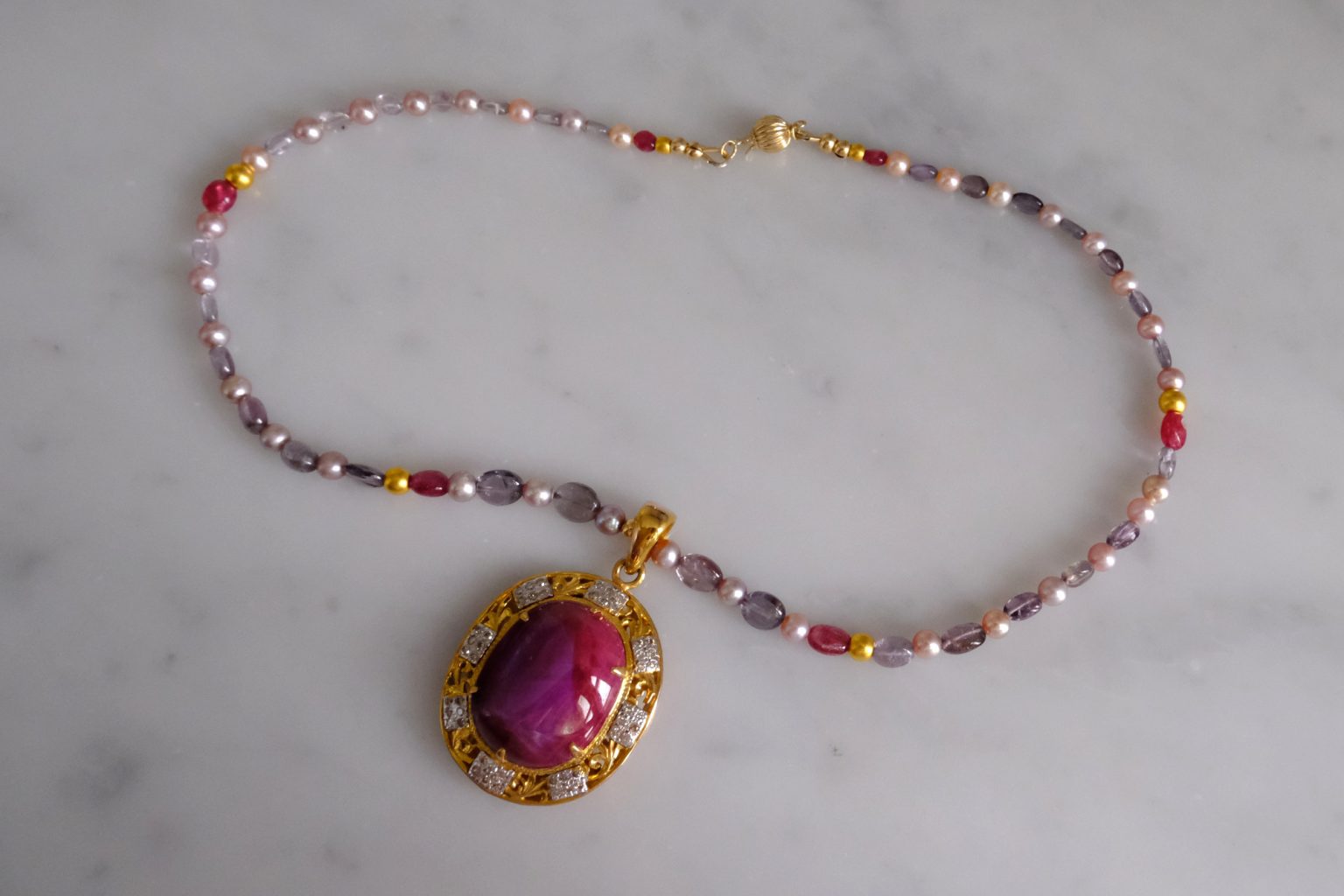 Antique Burmese Big Ruby Pendant 18k | Gem Gardener