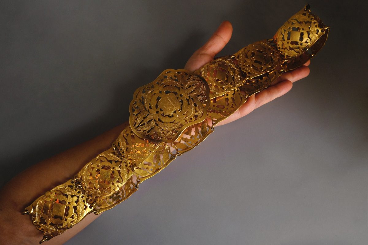 Victorian Chinese Antique Solid Gold Belt 20k | Gem Gardener