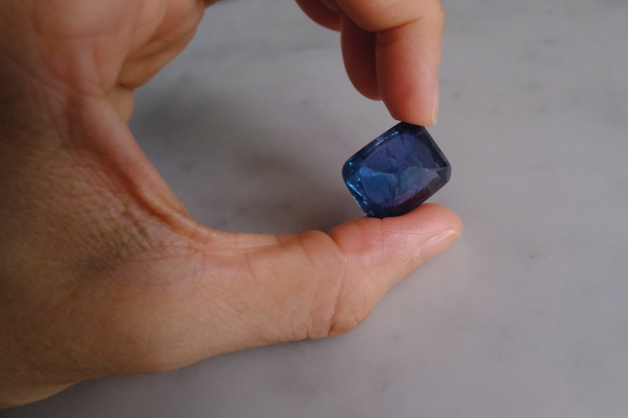 Unheated 30ct Big Blue Sapphire Stone Madagascar | Gem Gardener