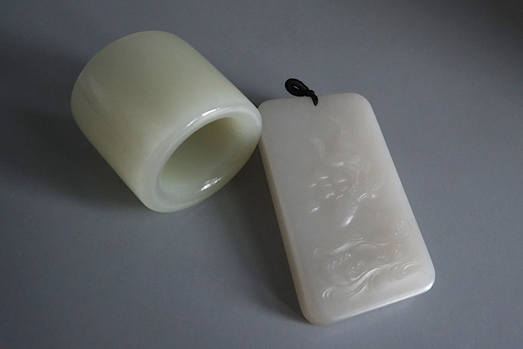 Men Large Nephrite Jade Archer Ring Vintage | Gem Gardener