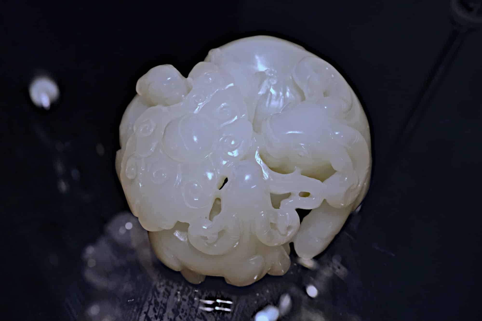 Creamy White Nephrite Ornament Paperweight Carved Goat Vintage | Gem ...