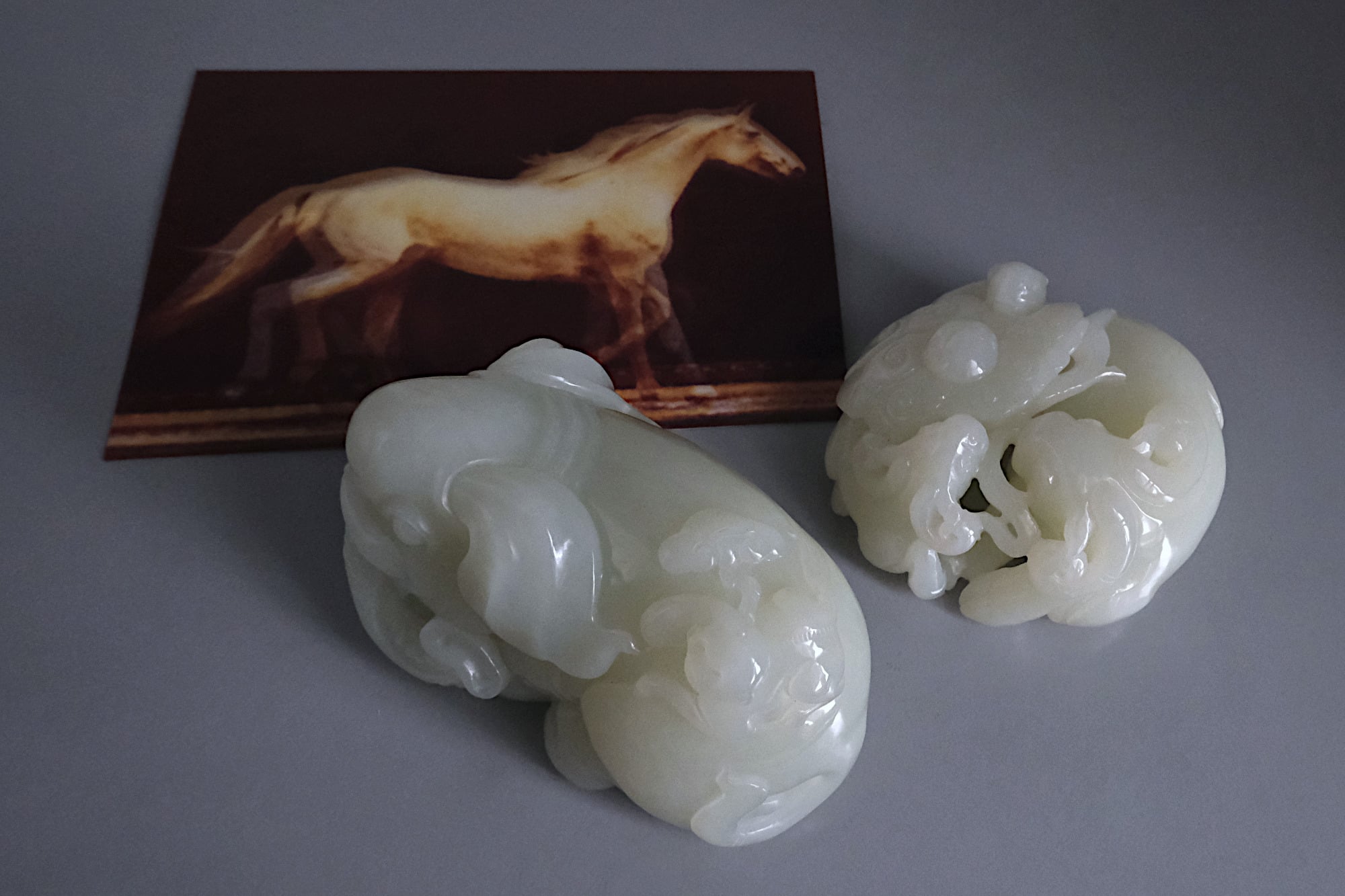 Creamy Nephrite Jade Elephant Carving Vintage | Gem Gardener