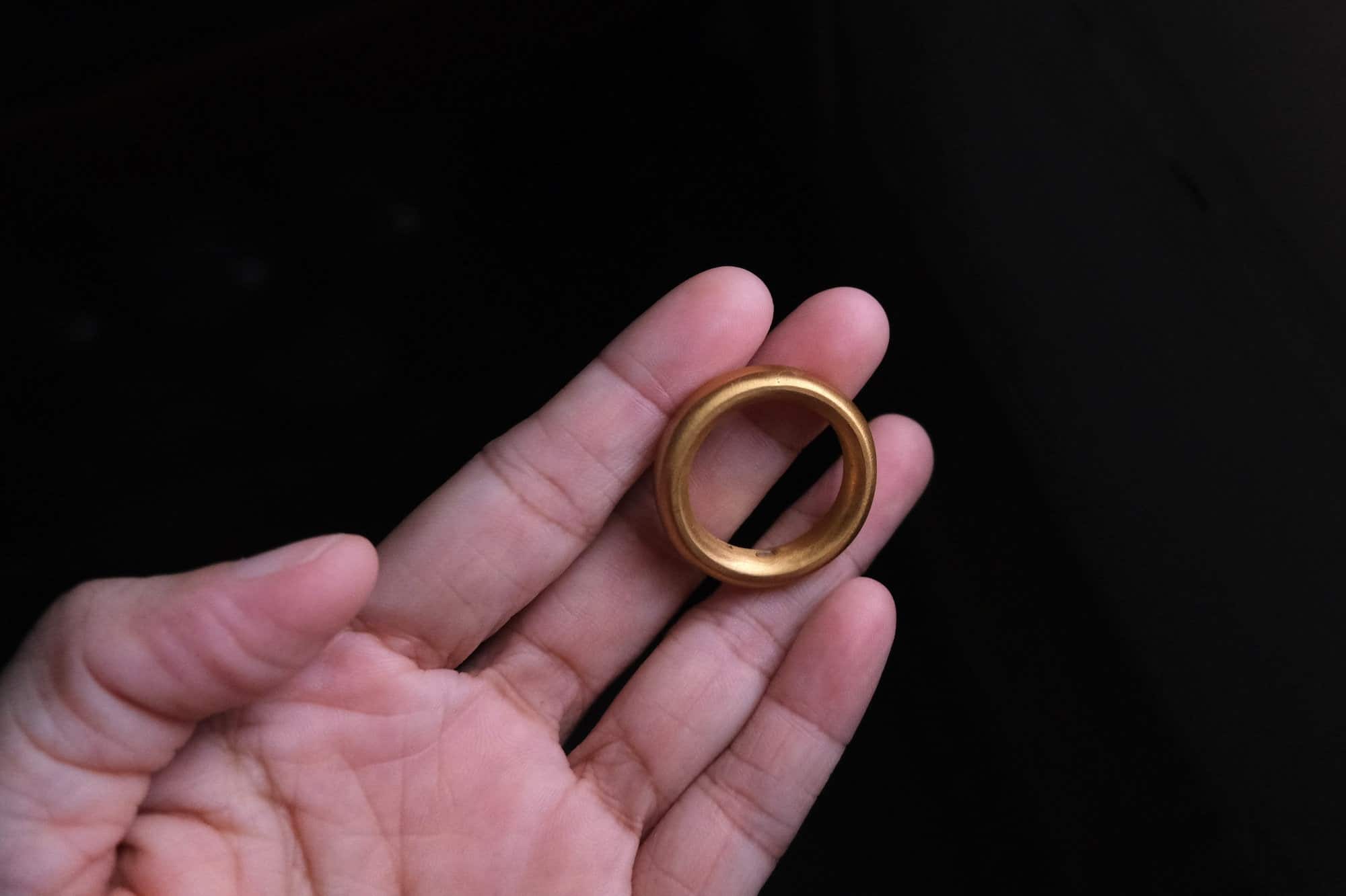 24k 22k Heavy Gold Ring Mens Heft Ring | Gem Gardener