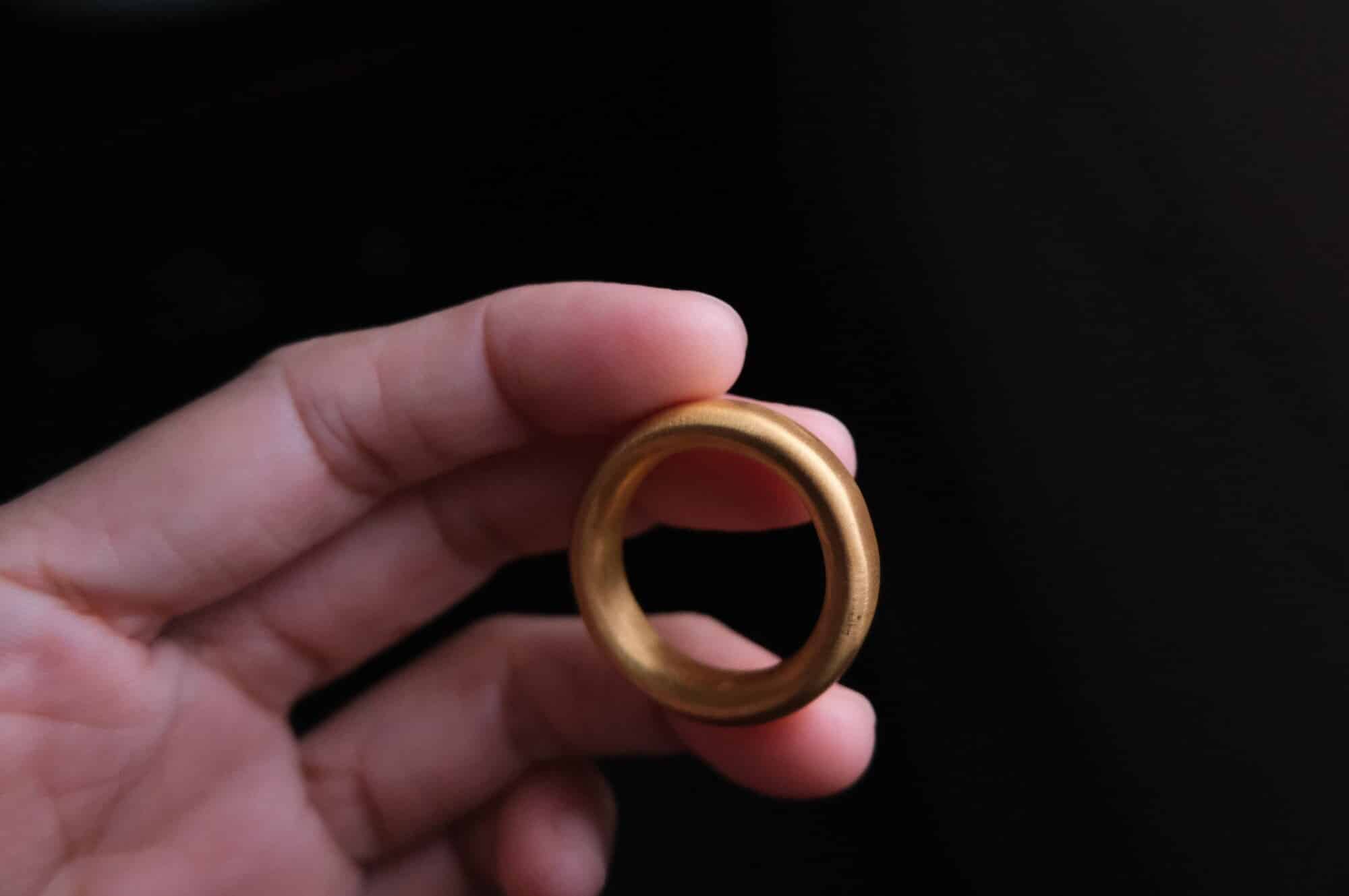 24k 22k Heavy Gold Ring Mens Heft Ring | Gem Gardener