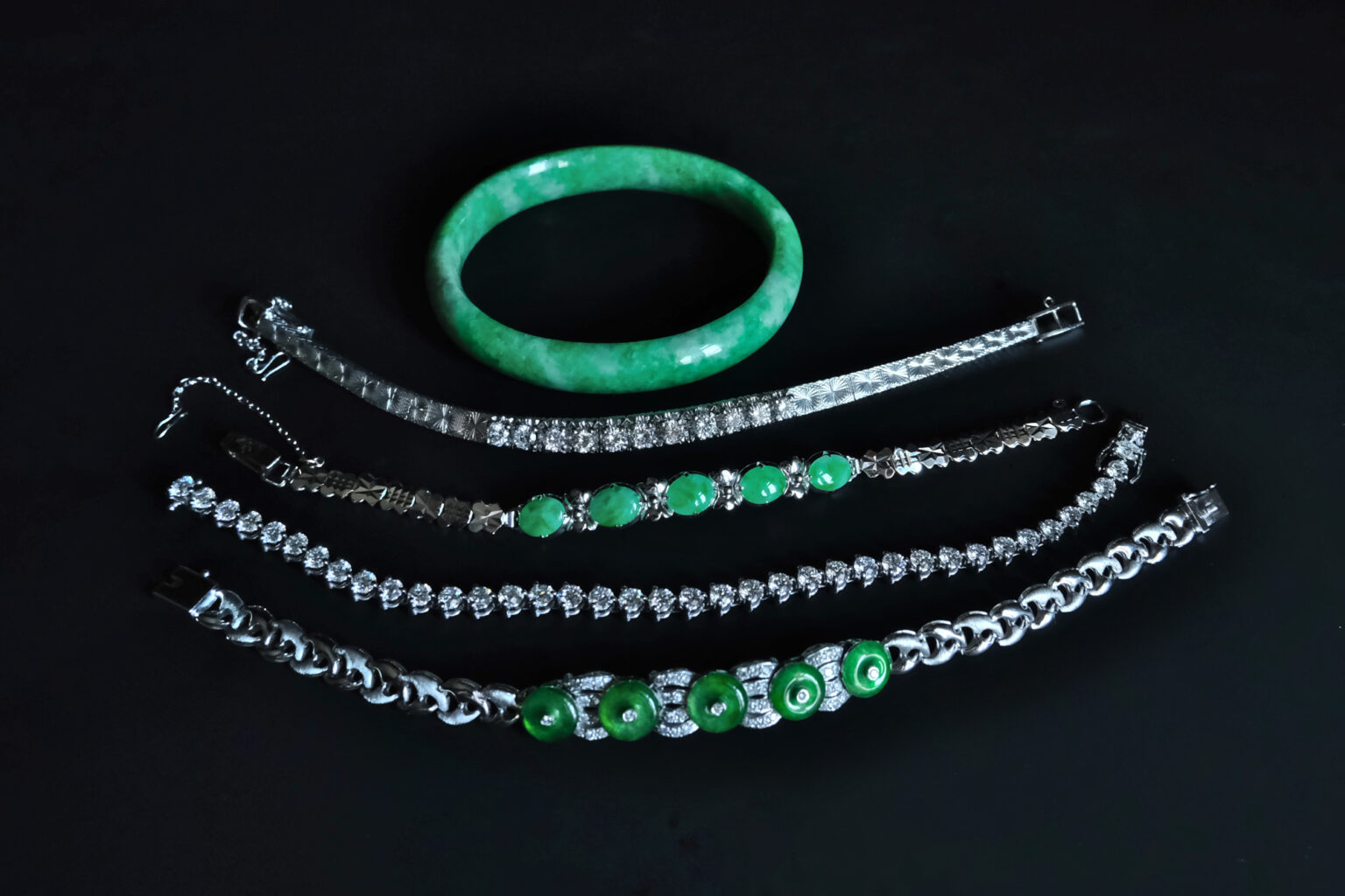 Omega Straits Chinese White Gold Diamond Bracelet 18k | Gem Gardener