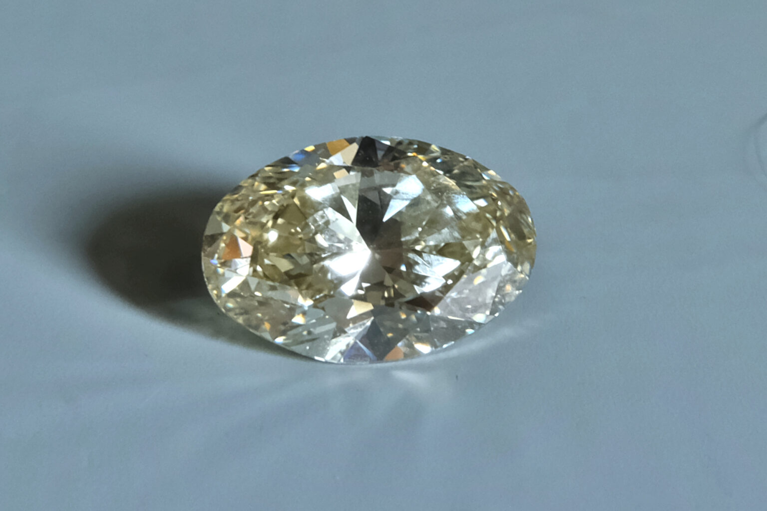 7ct Light Yellow Oval Brilliant Diamond Natural | Gem Gardener